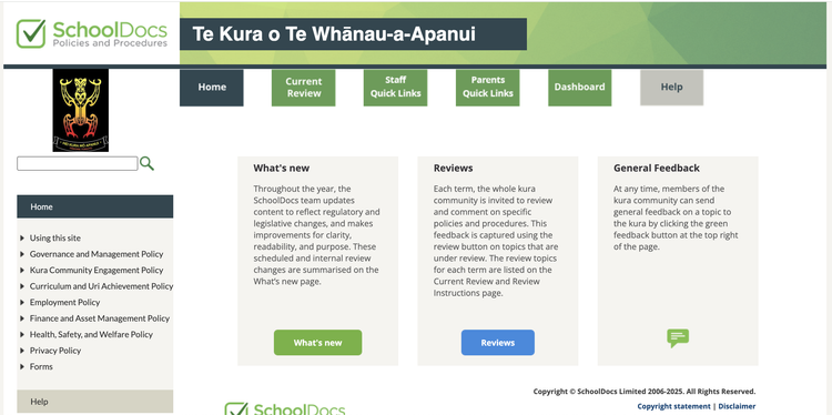 SchoolDocs — Te Kura o Te Whānau ā Apanui